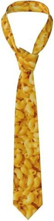 Generic Cravate Pour Hommes Macaronis Au Fromage Tendance Men Tie Fine Cravate Homme Pour Affaires Mariage Travail