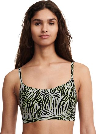 Chantelle SOFTSTRETCH, Bustier Mit Soft Cups, Rundhalsausschnitt, Unnsichtbare Unterwäsche für Damen, Zebra Print, XL-XXL