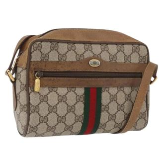 Gucci Sac bandouli&egrave;re GG Canvas Vintage Pre-owned - Femme - Pre-owned - Beige - Taille: ONE Size