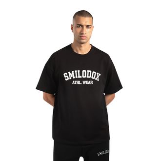 Smilodox Herren T-Shirt Kayson - Locker geschnittenes Oversize Shirt mit Retro Frontprint, bequemem Rundhalsausschnitt und weichem Material f&uuml;r modernen Street