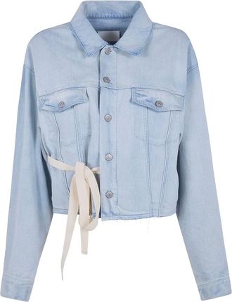 Maison Margiela Femme, Vestes, Bleu, Taille: 36 FR Veste en jean cropped