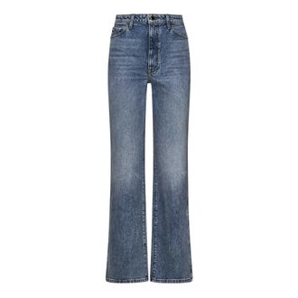 Khaite Danielle High Waisted Baumwolljeans - - Jeans - Damen - Blau - W28
