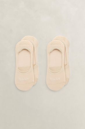 GANT Damen 2er-Pack Invisible Socken (39-41) IVORY Wei&szlig;