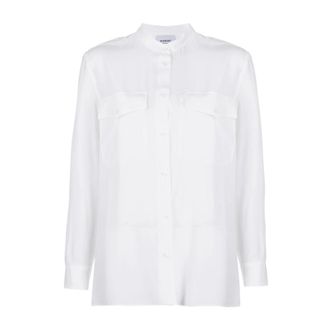 Dondup 000 Camicia Bianca Lunga - - Blouses & Shirts - Damen - Wei&szlig; - XL