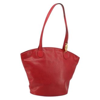 Dior Pre-owned Cuir sacs-main - Femme - Pre-owned - Rouge - Taille: ONE Size