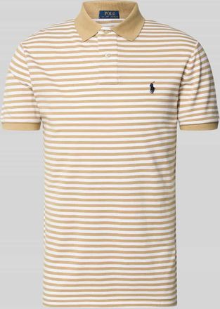 Polo Ralph Lauren Slim Fit Poloshirt aus reiner Baumwolle Modell YD MESH STRIPE POLO