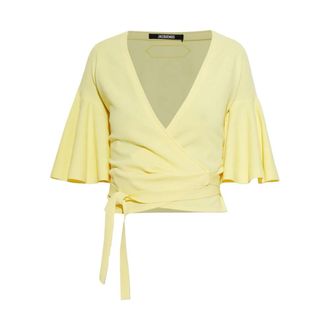 Jacquemus La Maille Volantes Atado Top - - Blouses & Shirts - Damen - Gelb - M