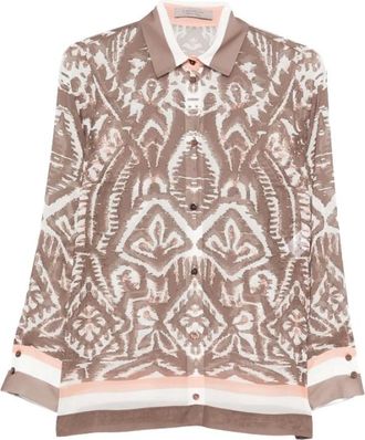 D.exterior Femme, Blouses et Chemises, Brun, Taille: 40 FR Chemises