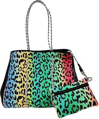 Generic Sac fourre-tout léger de grande capacité pour femme, sac de plage, travail, voyage, piscine, sac à bandoulière transparent, a, Taille unique