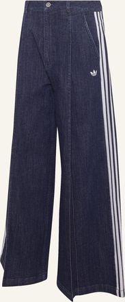 adidas Originals Adidas Originals Denim Pleats Hose, Weites Bein blau