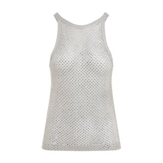 Tom Ford Lurex Strickoberteil - - Tops - Damen - Wei&szlig; - M