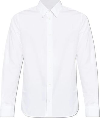 Ami Homme, Chemises, Blanc, Taille: XL Chemise Tailleur en Popeline de Coton