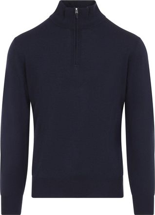 Canali Half Zip High Neck Sweater