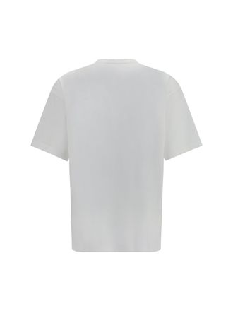 Balenciaga Mens Printed Cotton T-Shirt Full White T-Shirts And Polos