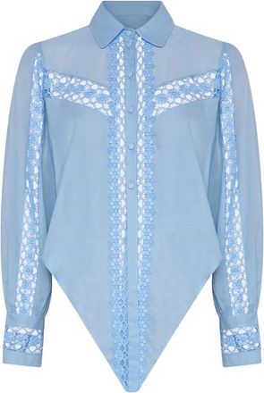 Charo Ruiz Ibiza Damen, Blusen & Hemden, Blau, SGr&ouml;&szlig;e