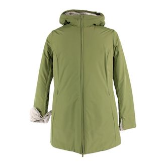 Suns Marmolada Fur Parka - - Coats - Damen - Gr&uuml;n - S