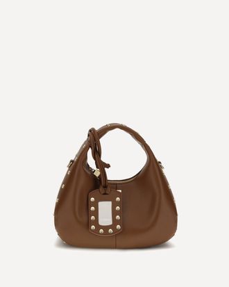 Ganni Mini studded Hobo Handbag Female UNI