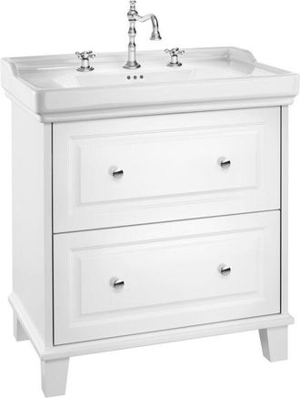 Roca Roca - Pack Unik élément bas 2 tiroirs + lavabo 3 trous carmen