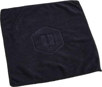 unicorn Ultra Darts Handtuch | hochsaugfähige Mikrofaser für maximalen Fingergriff | Schwarz mit geprägtem U-Logo | 30 cm quadratisch