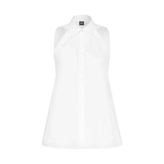 HUGO BOSS Damen, Blusen & Hemden, Wei&szlig;, MGr&ouml;&szlig;e