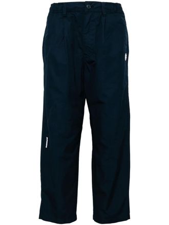 Aape By A Bathing Ape pantalon à patch logo - Bleu