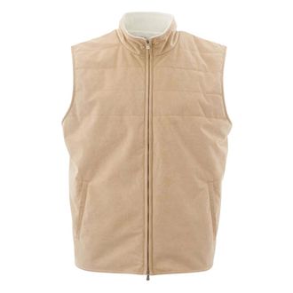 Gran Sasso Homme, Vestes, Beige, Taille: 2XL Beige Bodywarmers