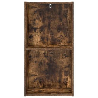 Generic Aufbewahrungs-B&uuml;cherregal, Vertikaler Offener Regal-Organizer, B&uuml;cherregal aus Holzwerkstoff f&uuml;r Wohnzimmer, Schlafzimmer, B&uuml;ro (Ger&auml;ucherte Eiche 78)