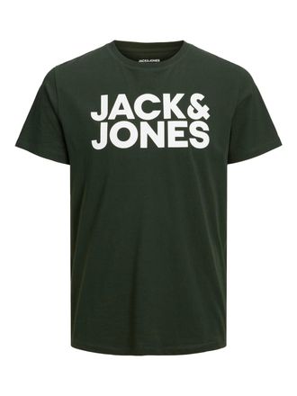 Jack & Jones Jack & Jones Herren Jjecorp Logo Tee O-Neck Noos T-Shirt, Mountain View/Fit:Slim/Large Print, XL EU