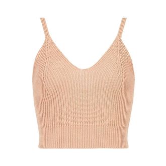A|X Armani Exchange B&uuml;rstenfarbe Damen Top - - Tops - Damen - Beige - XS