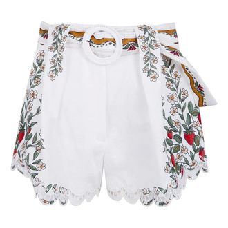 Farm Rio Farm Rio, Femme, Shorts, Blanc, Taille: 40 FR Short Richelieu Running