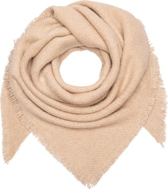 soccx Damen Triangle-Schal aus Boucl&eacute;garn Black, None