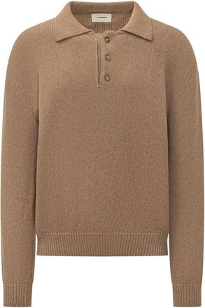A Paper Kid Polo en maille - Homme - Tops - Brun - Taille: M