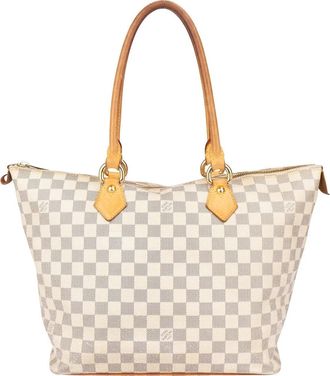 Louis Vuitton Crossbody Bags - Louis Vuitton Damier Azur Monogram Saleya MM Handb - Gr. unisize - in Weiß - für Damen