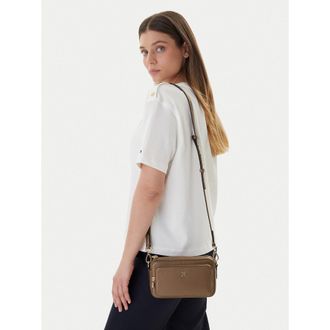 Tommy Hilfiger Handtasche Tommy Hilfiger Th Icon Camera Bag AW0AW18120 Braun