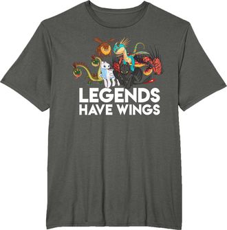 How To Train Your Dragon T-Shirt Schwarz S Klassisch Unisex Cartoon Graphic T-Shirt mit klassischer Passform