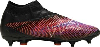 Puma Future 8 Pro Wellenmuster Fu&szlig;ballschuhe f&uuml;r weichen Boden f&uuml;r Herren, Gestrickter Kragen (Schwarz)