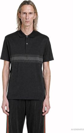 Gucci Web and Gucci Crest Jersey Polo