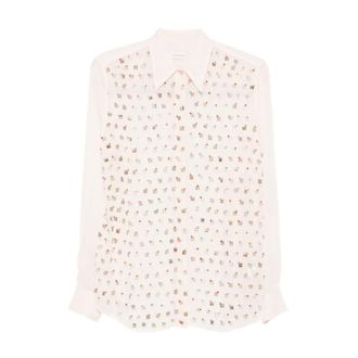 Dries Van Noten Femme, Blouses et Chemises, Rose, Taille: 38 FR Chemise Orn&eacute;e