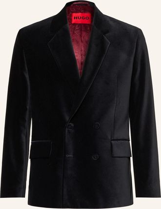 HUGO BOSS Hugo Anzugsakko Karlo Modern Fit Aus Samt schwarz