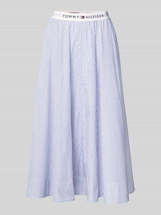 Tommy Hilfiger Ausgestellter Midi-Rock aus reiner Baumwolle