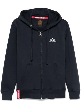 Alpha Industries hoodie &agrave; fermeture zipp&eacute;e - Bleu