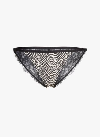 Love Stories Culotte imprim&eacute; z&eacute;br&eacute; et dentelle