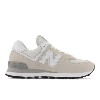 New Balance Femme 574 Core en Gris/Blanc, Suède/Mesh, Taille 36.5