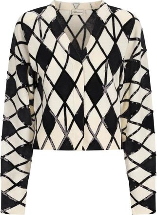 Blumarine Maglia St. Argyle - Femme - Pulls - Multicolore - Taille: 40 FR