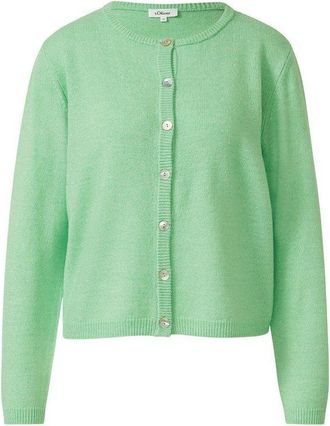 s.Oliver Cardigan Strickjacke Weiche Strickjacke aus Alpakamix