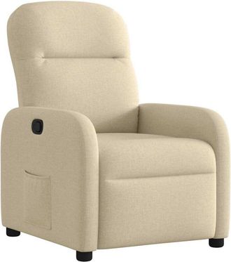 vidaXL Relaxsessel Creme Stoff Vidaxl
