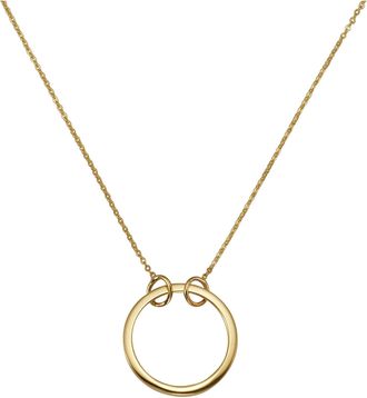 Fascination by Ellen K Halskette Gold 375 45/42cm lang Kreis Motiv