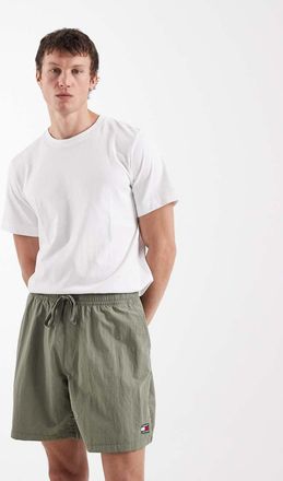 Tommy Jeans Club - Short en nylon - Kaki-Vert