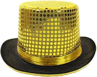 Generic Chapeau &agrave; paillettes pour homme et femme - Multicolore - Paillettes - Chapeau amusant - Chapeau de danse brillant - Accessoire de d&eacute;coration pour bal 