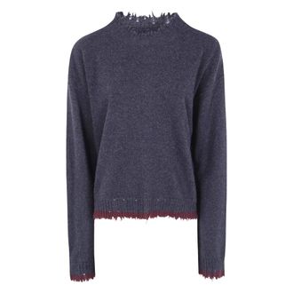 Uma Wang Round-Neck Strickwaren - - Knitwear - Damen - Grau - L